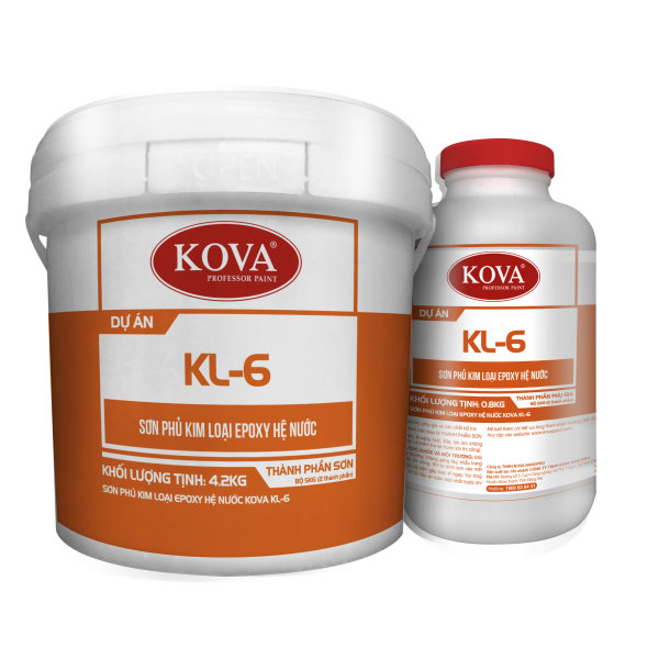 Sơn phủ kim loại Epoxy hệ nước Kova KL-6