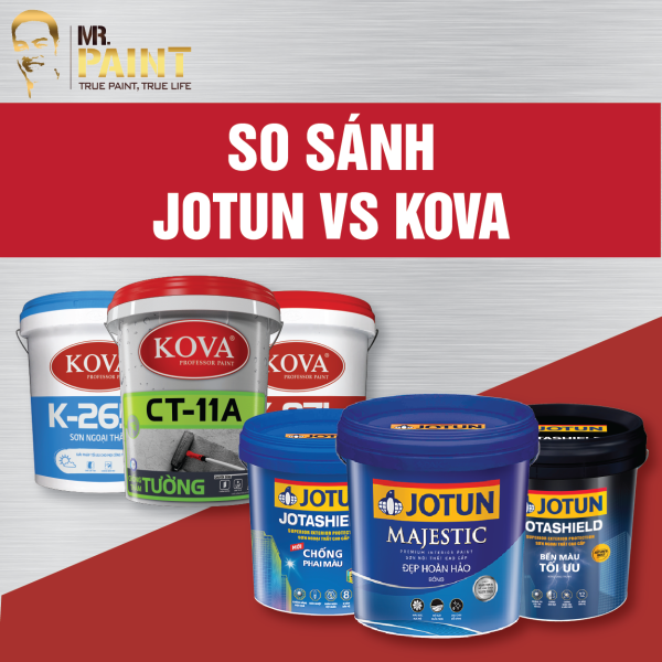 So sánh sơn Jotun và Kova